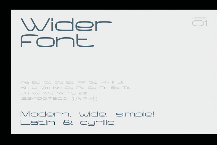 Free: Free Font: Wider - nohat.cc