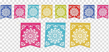 Free: Mexican cuisine Paper Banner Papel picado Clip art - fiesta ...