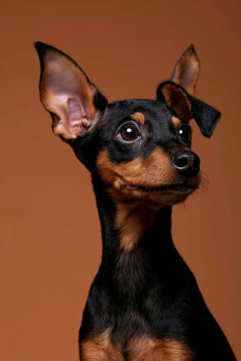 Free: Curious Miniature Pinscher Puppy Portrait - nohat.cc