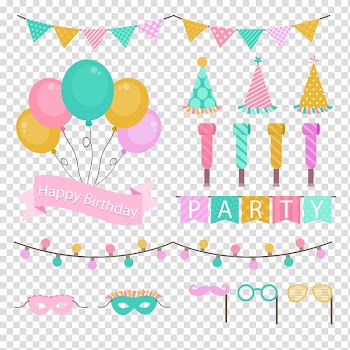 Free: Birthday party elements transparent background PNG clipart - nohat.cc