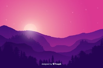 Free: Serene Purple Mountain Sunset - nohat.cc