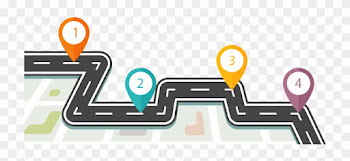 Free: Technology roadmap Road map - Vector color Road location - nohat.cc