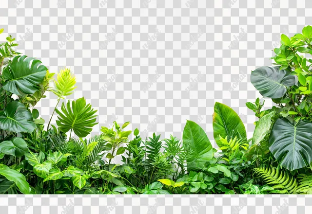 Free: a group of green plants on a PNG transparent background - nohat.cc