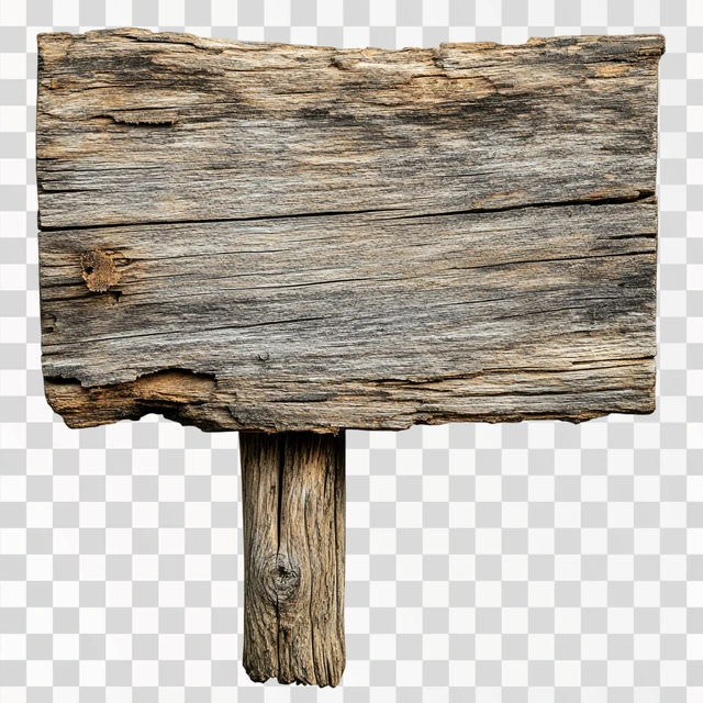 Free: A weathered wooden sign with visible grain patterns and slig ...