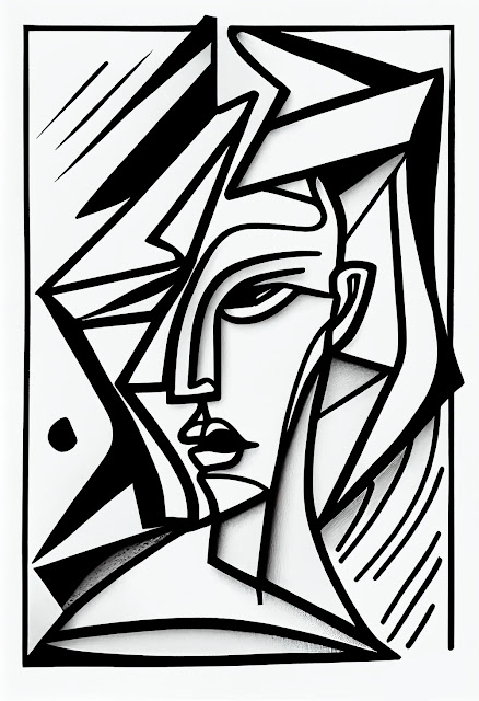Free: Abstract portrait drawing by A.I - nohat.cc