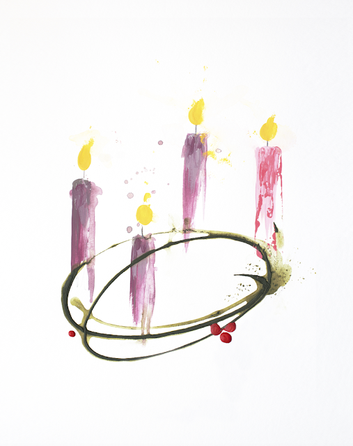 Free: Advent Wreath Abstract | shop :: lindsayletters.com | Abstract ...