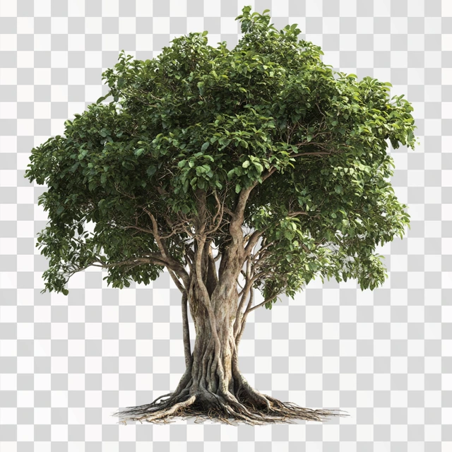 Free: an huge tall old torpical angsana tree on white background - nohat.cc