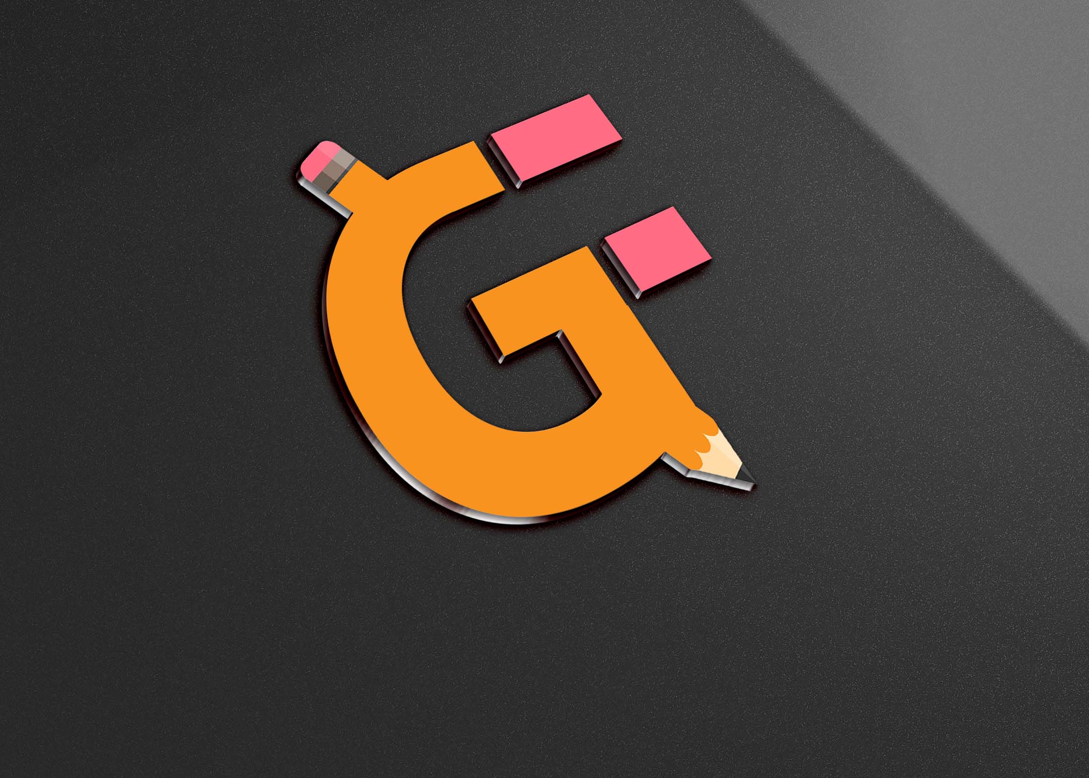 Free: Black Background Chrome Logo Mockup - nohat.cc