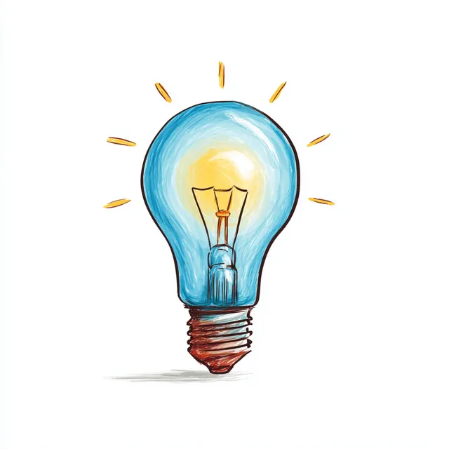Free: Cartoon Light Bulb Illustration - nohat.cc