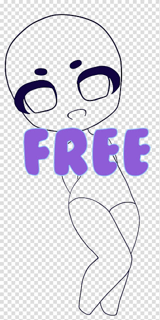 Free: Chibi Line art Drawing, base map transparent background PNG ...