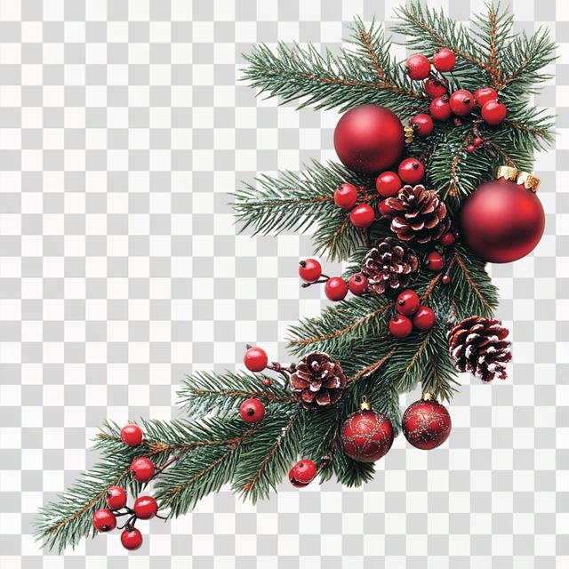 Free: Christmas corner page decor, photo-realistic --s 500 - nohat.cc