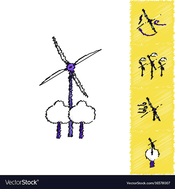 Free: Collection of flat shading style icons ecological vector image ...