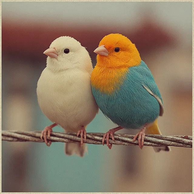 Free: Colorful Canaries on a Telegraph Wire - nohat.cc