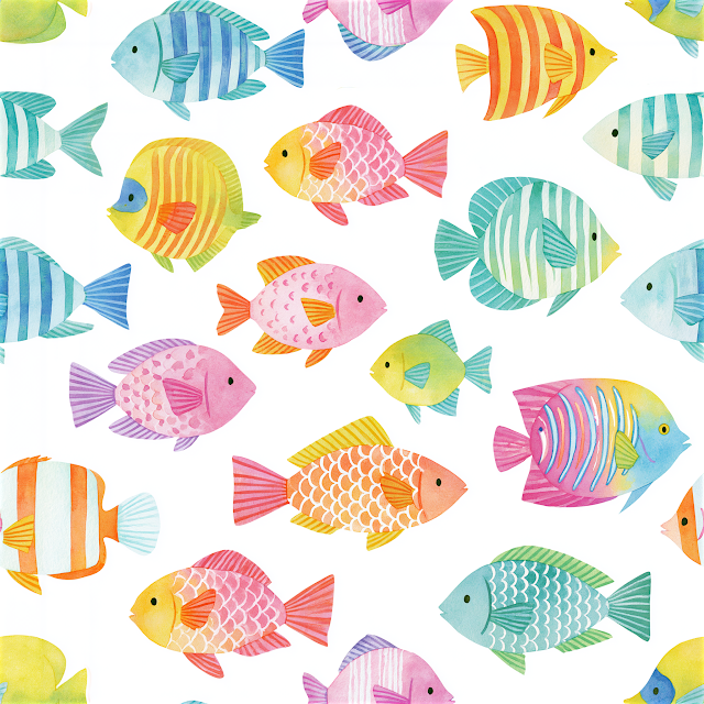 Free: Colorful Tropical Fish Watercolor Clipart - nohat.cc