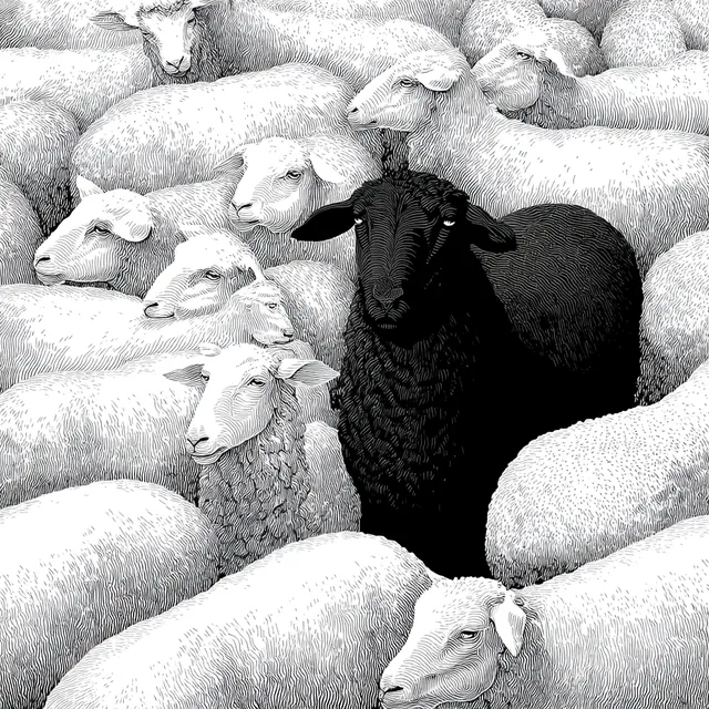 Free: Contrast in the Flock: Black Sheep Among White Sheep - nohat.cc