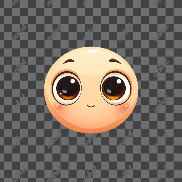 Free: Curious Emoji with Subtle Smile and Wide Eyes - nohat.cc