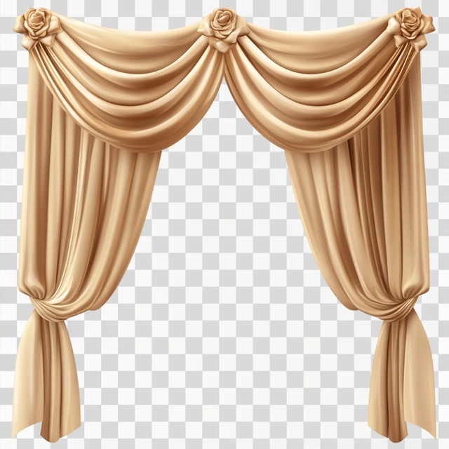 Free: curtain & drapes icon with white background in clay style - nohat.cc