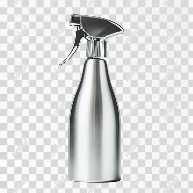 Free: Elegant Silver Spray Bottle: Modern Design in Focus - nohat.cc