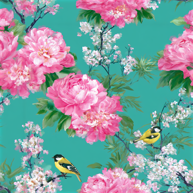 Free: Elegant Vintage Botanical Illustration Pattern - nohat.cc