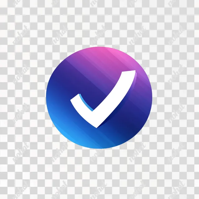 Free: Gradient Checkmark Logo: Blue to Purple Design - nohat.cc
