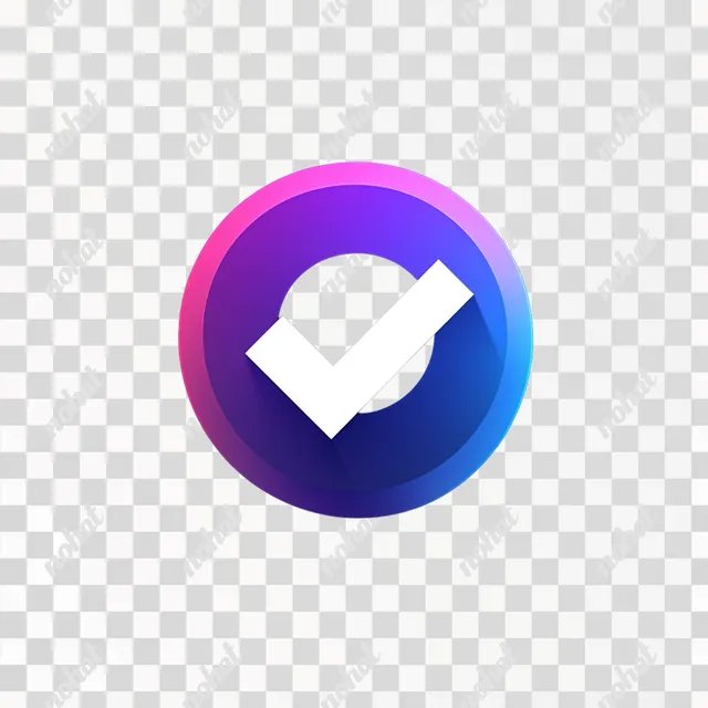 Free: Gradient Checkmark Logo: Blue to Purple Elegance - nohat.cc
