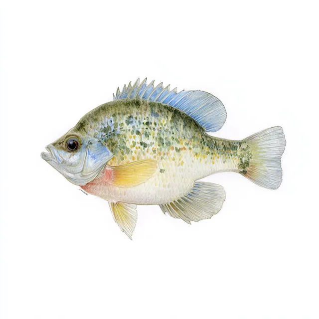 Free: Hand Sketch of a Bluegill Fish - nohat.cc