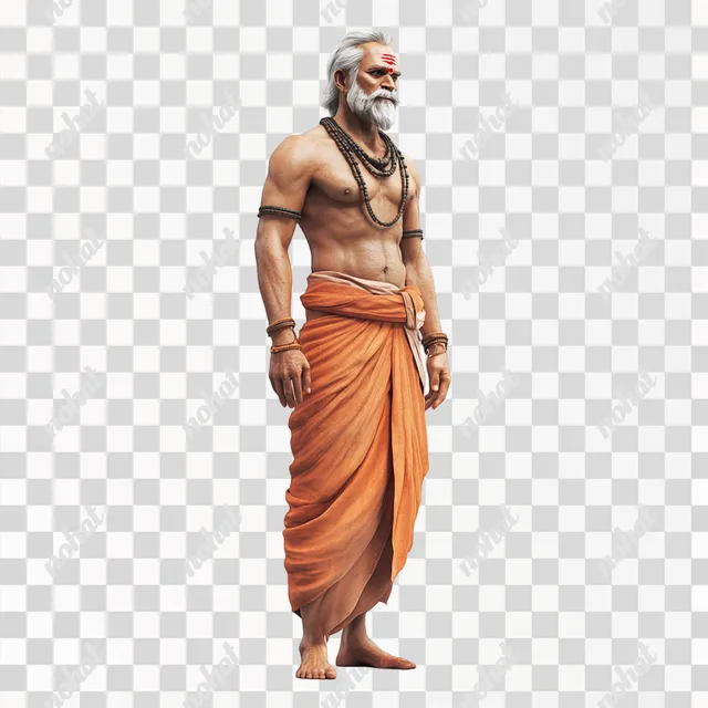 Free: Handsome Hindu Man in 3D Animation Facing Left - nohat.cc