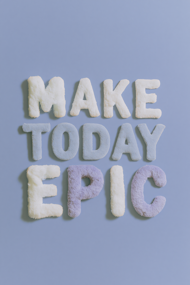 Free: Inspiring Text Art: Make Today Epic - nohat.cc