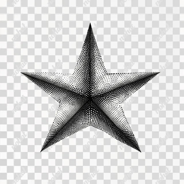 Free: Minimal Dot-Shaded Star Illustration - nohat.cc