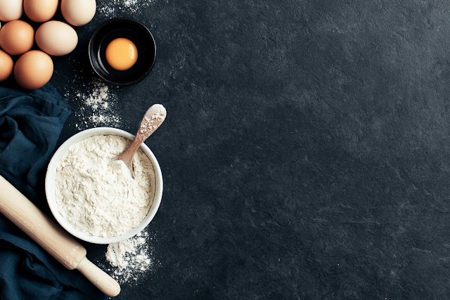 Free: Minimal Rustic Baking Flat Lay with Ingredients - nohat.cc