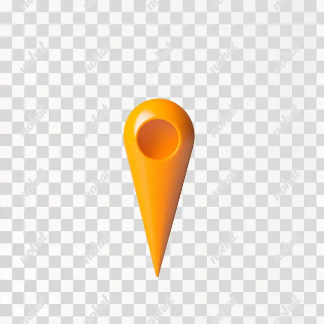 Free: Minimalist Orange Location Pin Icon Design - nohat.cc