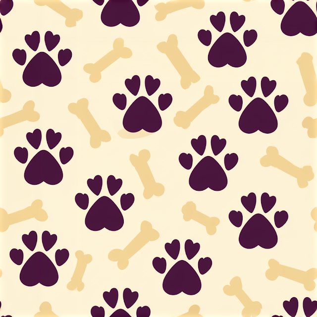 Free: Playful Pet-Themed Seamless Pattern - nohat.cc