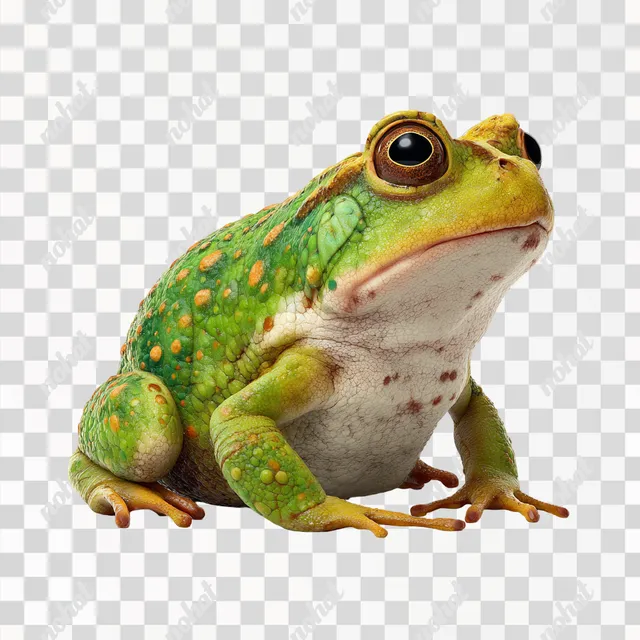 Free: PNG Cute Green Toad in Pixar-Animated Style - nohat.cc