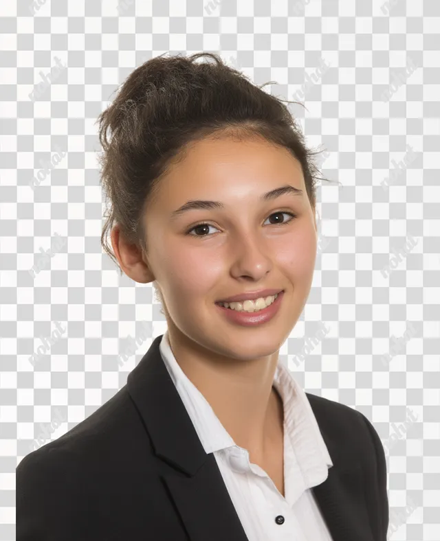 Free: PNG Professional Female French Teacher Headshot - nohat.cc