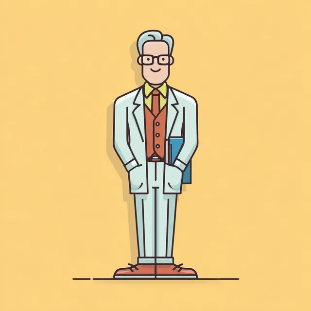 Free: Professional Salesman Illustration in Flat Design - nohat.cc