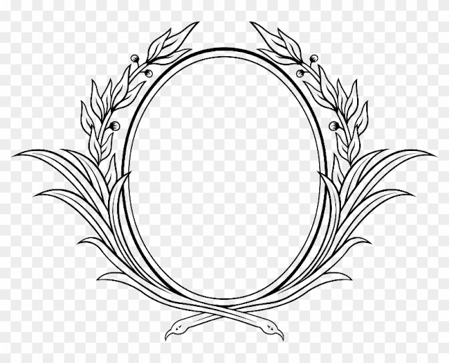 Free: Ribbon Portrait - - Decorative Oval Frame Vector - nohat.cc