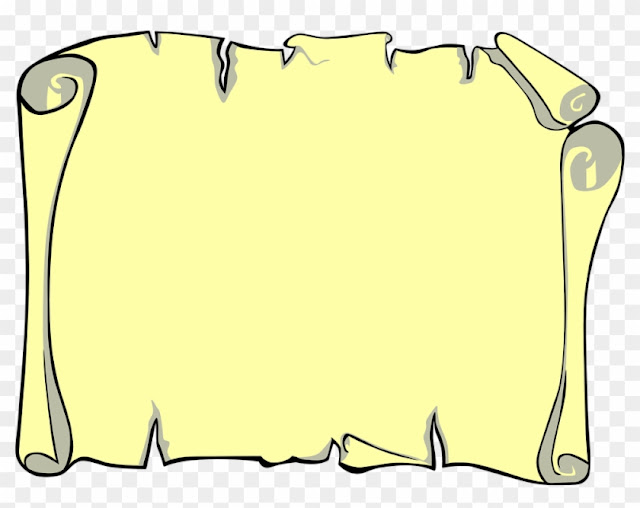 Free: Scroll Yellow Roll Vintage Paper Parchment - Old Paper Border ...