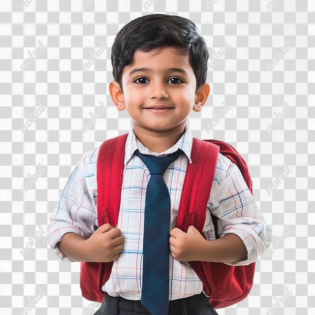 Free: Side Profile of an Indian Kid Heading to School - nohat.cc