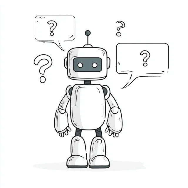 Free: Simple Outline Drawing of an AI Chatbot - nohat.cc