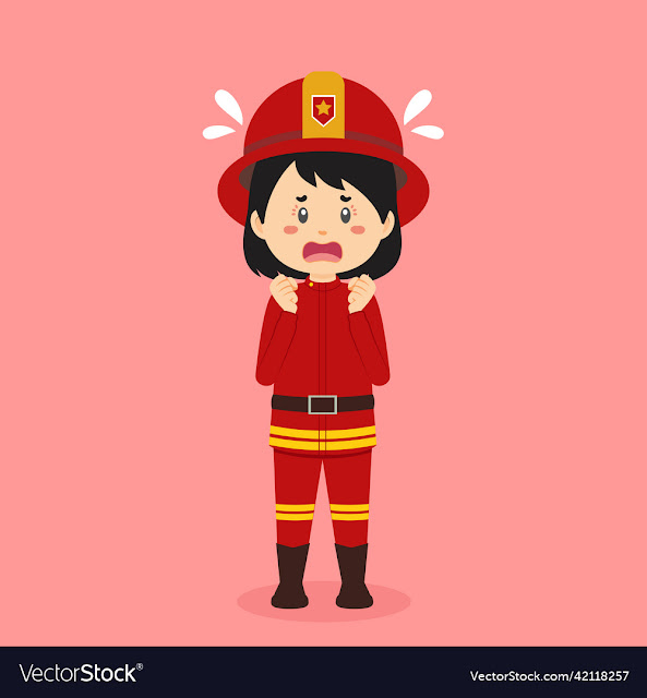 Free: stock confused firefighters woman - nohat.cc