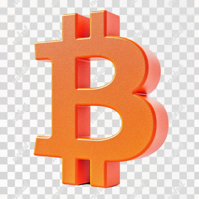 Free: Stylish 3D Matte Orange Bitcoin Logo Design - nohat.cc