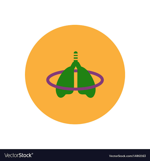 Free: Stylish icon in color circle inflammation lungs vector image ...