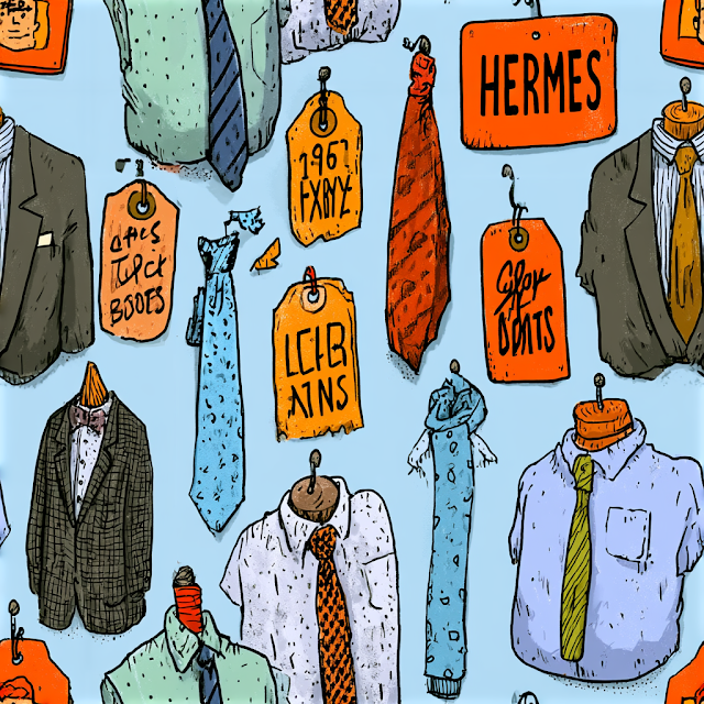 Free: Stylized Hermes Tie Pattern - nohat.cc
