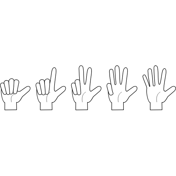 Free: SVG compter sur les doigts 12345 - nohat.cc