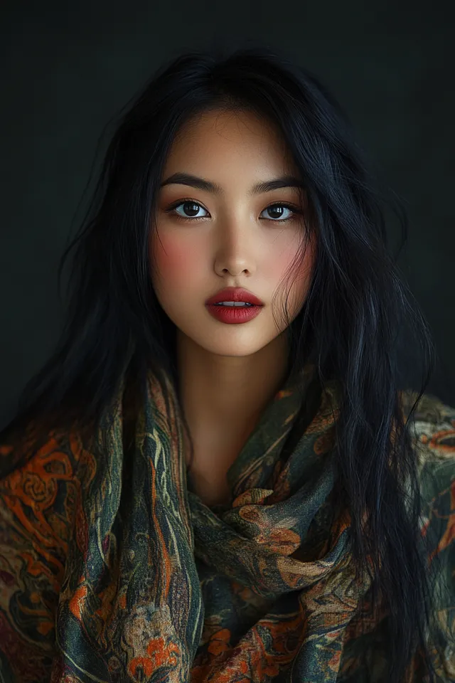 Free: Timeless Elegance: Asian Female Model Portrait - nohat.cc