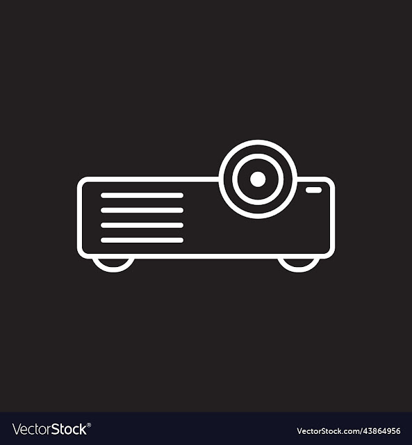 Free: white projector line icon - nohat.cc